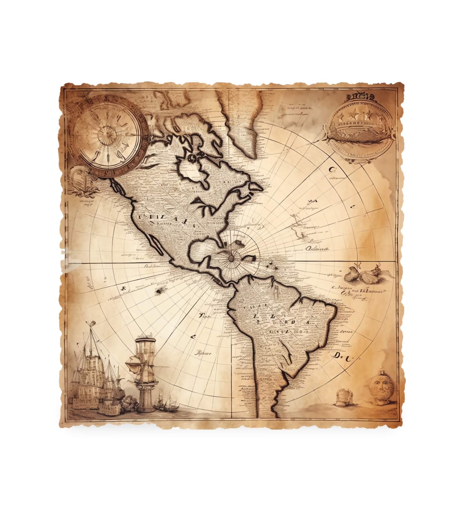 Ancient world map – Trellis & Tomes